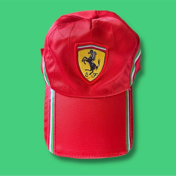 Ferrari | Accessories | Ferrari Scuderia Hat Cap Adult Adjustable Red ...
